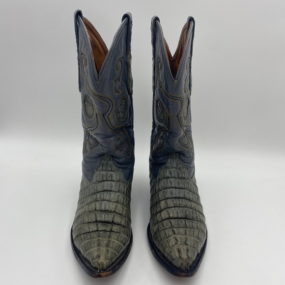 Dos de Oro | Shoes | Dos De Oro Cayman Leather Western Cowboy Boots Sz ...